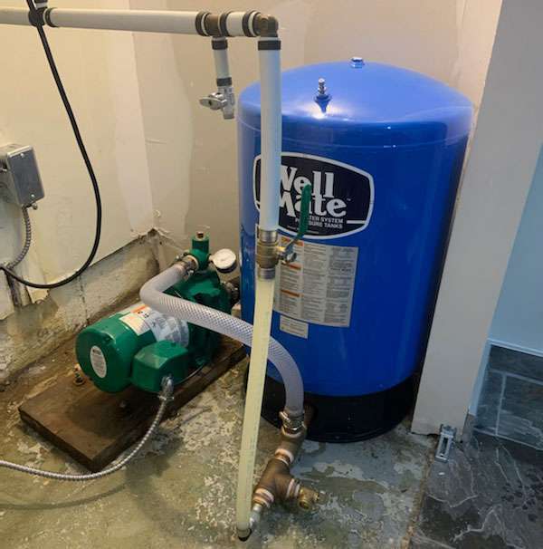 New deep well jet pump and pressure tank installation - Doyle Home Services