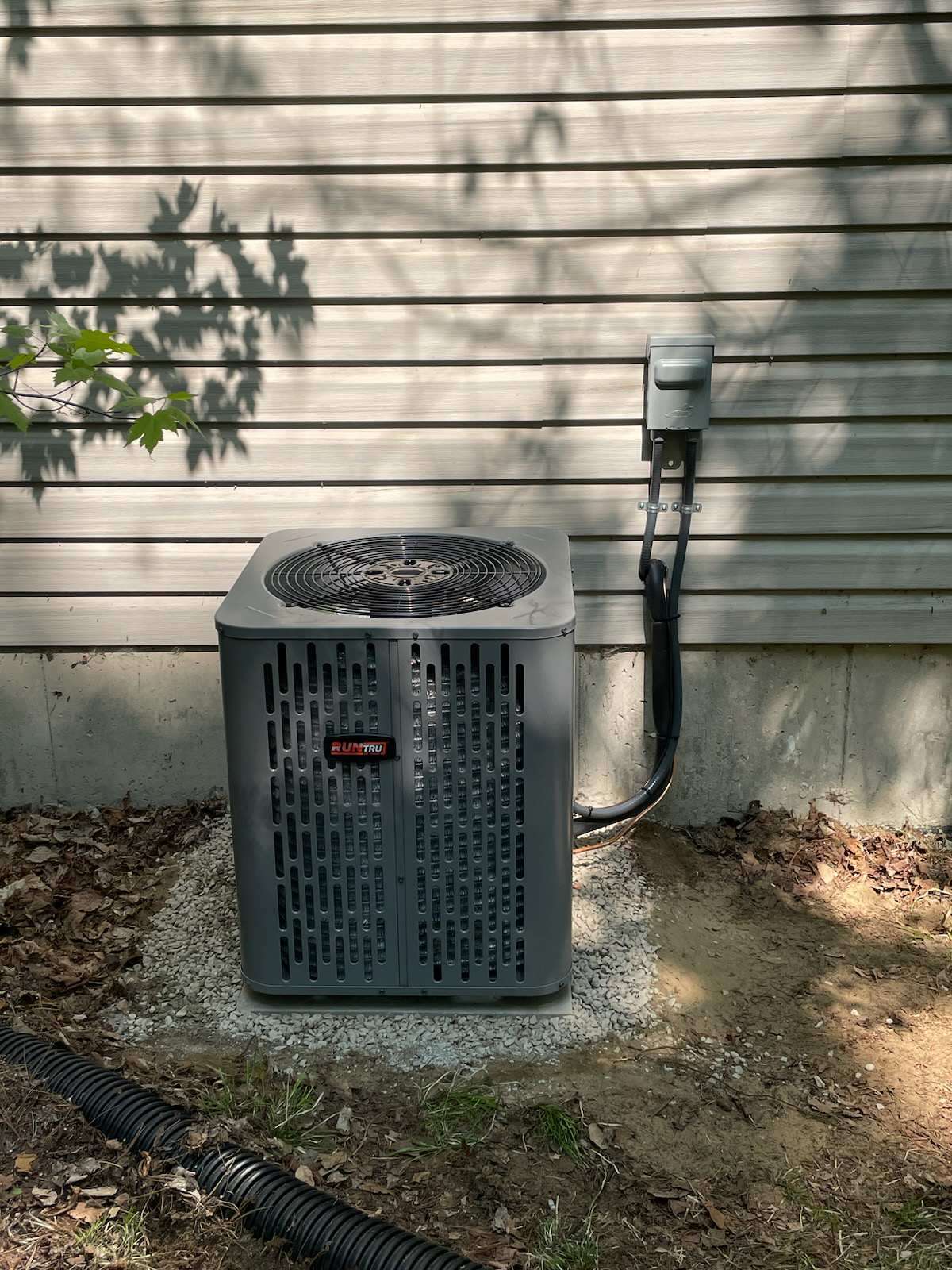 RenTru central AC installation in Peterborough